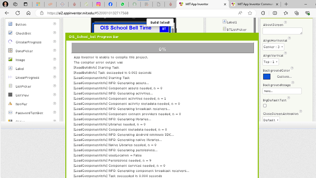 Build Android apk problem - Bugs and Other Issues - MIT App Inventor Community