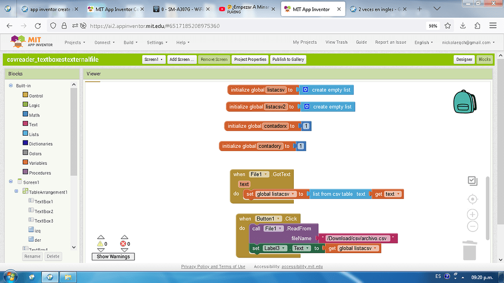 File component read from file work after push twice someone helpme? - MIT App Inventor Help ...