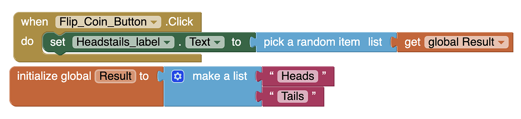 Create flip a coin game - Tutorials and Guides - MIT App Inventor Community