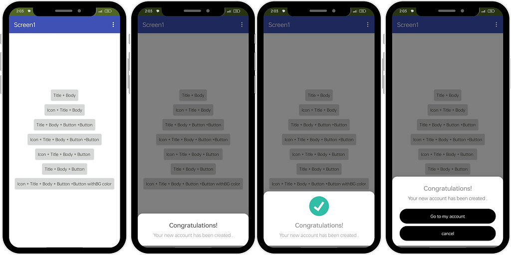 🧩 [FREE] AwesomeDialog: Create Modern & Custom Bottom Dialogs! - Extensions - MIT App Inventor ...