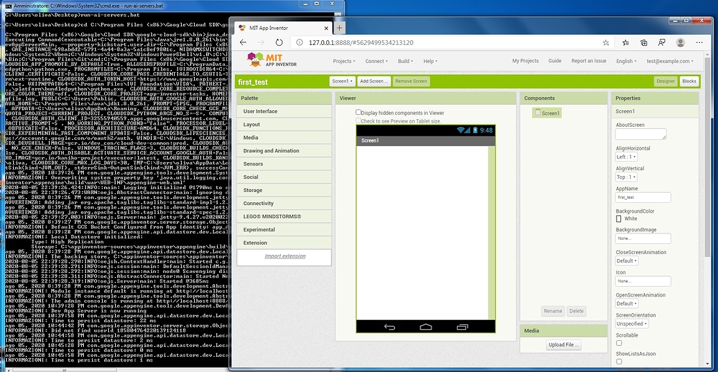 Unable to launch App Inventor main server - Extension Development - MIT ...