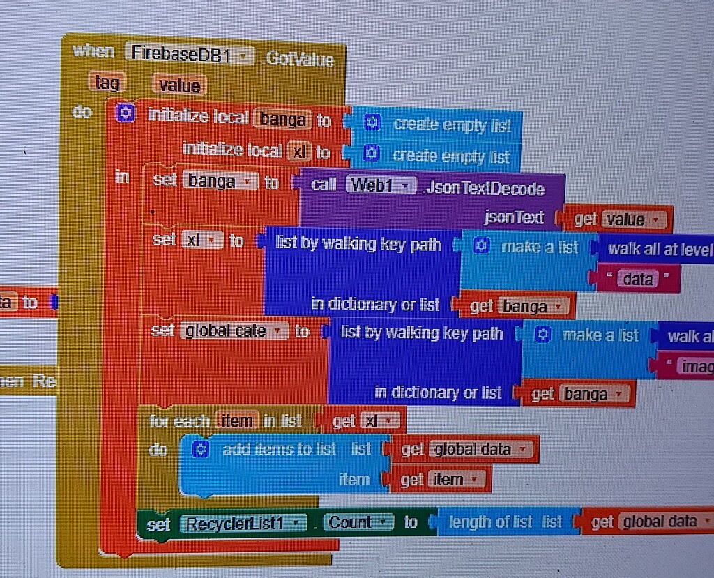 How do you load text and images into RecyclerList View from Firebase ...