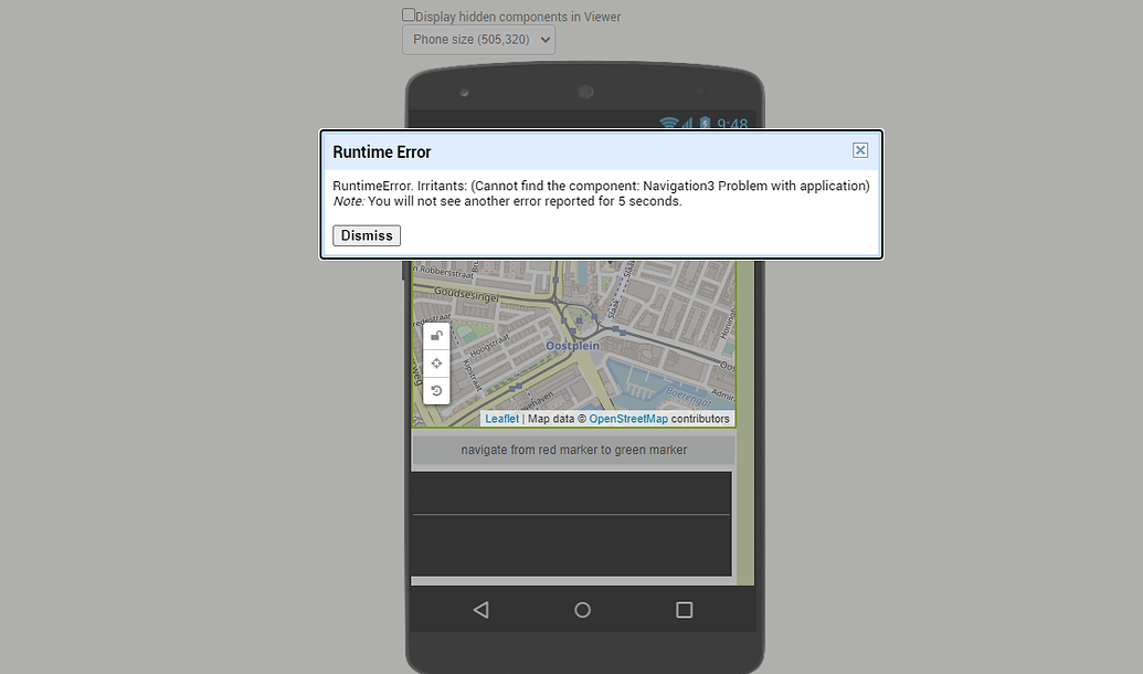 Cannot find component: Navigation(not available on current iOS distribution) - App Inventor for ...