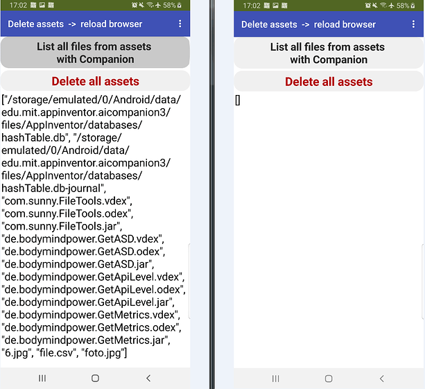 How To Delete All Files From Assets With Companion Tutorials And Guides Mit App Inventor