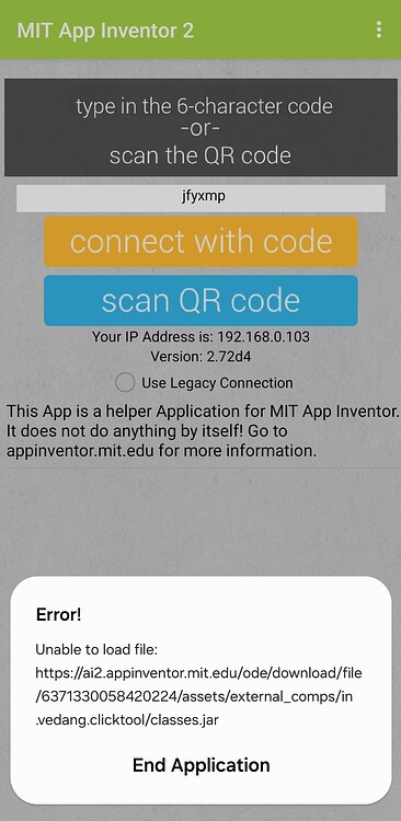 The Companion Is Not Working On These Extension Addition Mit App Inventor Help Mit App