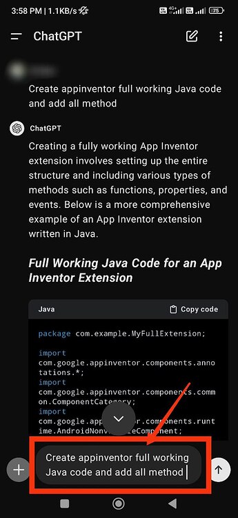 How to Create extension java code help with chatgpt and Create ...