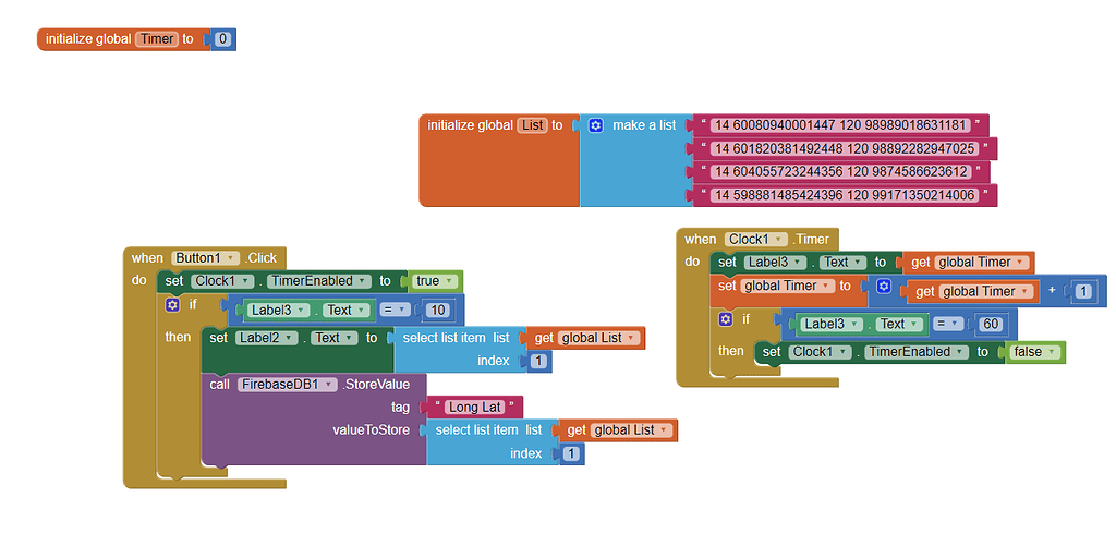 Send Current Location To Database Every 10seconds Mit App Inventor Help Mit App Inventor