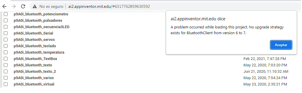 Bluetooth conection problem/Fail Message in the Browser - Bugs and ...