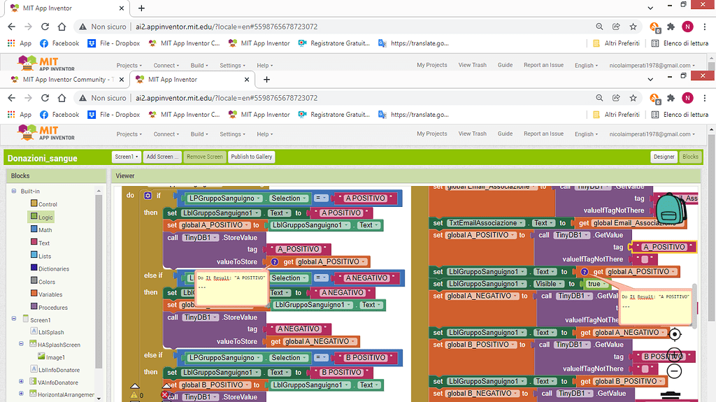 Problemi di visualizzazione di una label - MIT App Inventor Help - MIT ...