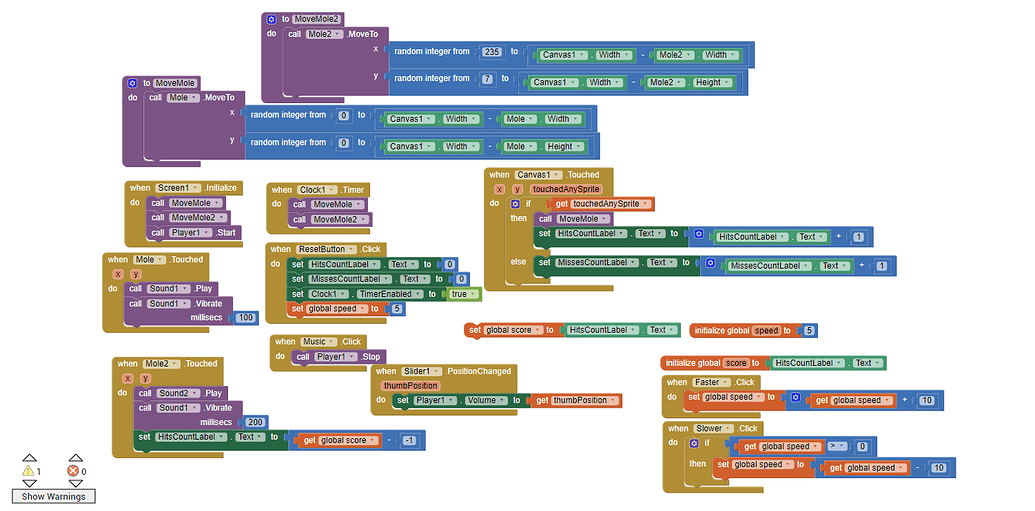 Mole Mash game help! I have two sprites one adds the score and the ...