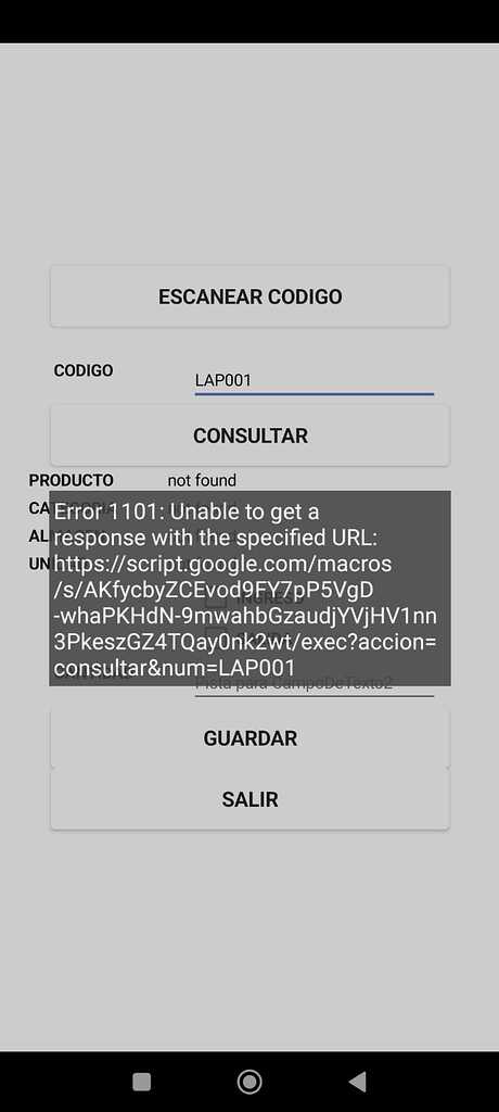 Error 1101:Unable to get response with the specified URL - MIT App Inventor Help - MIT App ...