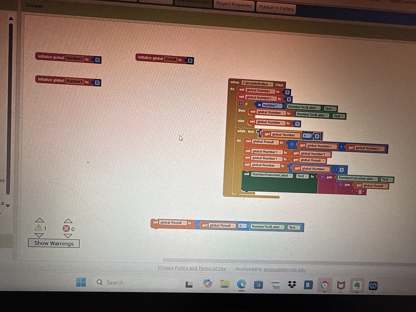Can someone tell me how to do the fibonacci calcultor in app inventor ...