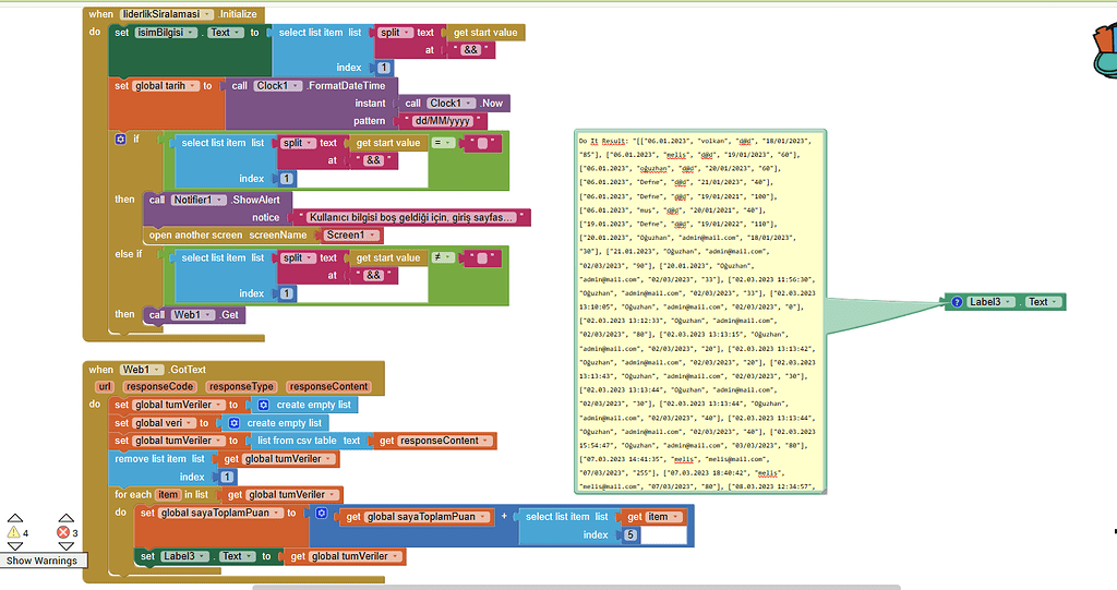 Collect and sort scores with the same email address in the list - MIT ...