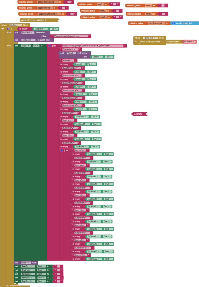 Error While Trying To Retrieve Data From Google Sheet MIT App