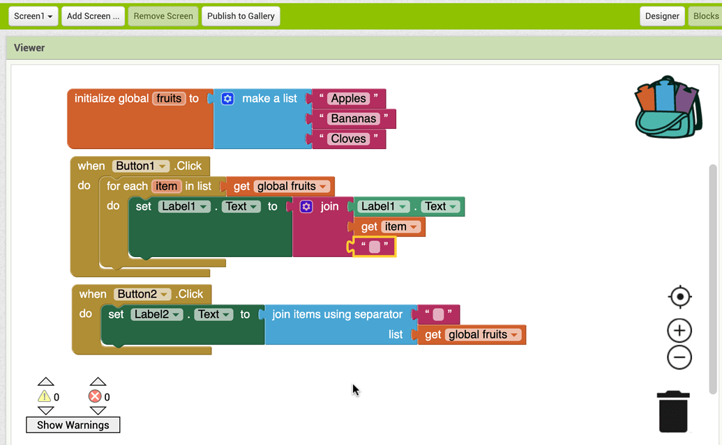 Displaying a List - MIT App Inventor Help - MIT App Inventor Community