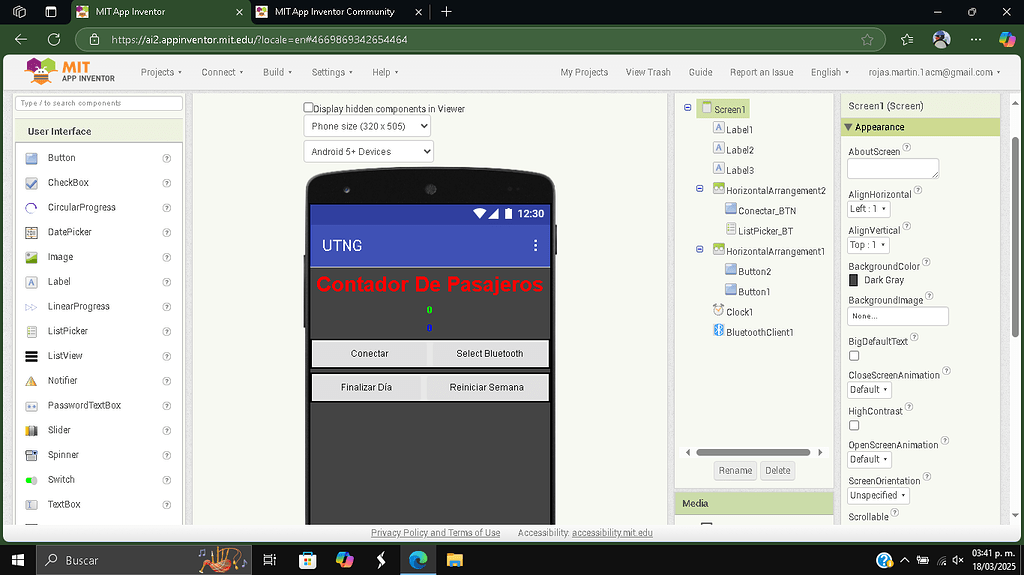 Problema con aplicación - MIT App Inventor Help - MIT App Inventor Community
