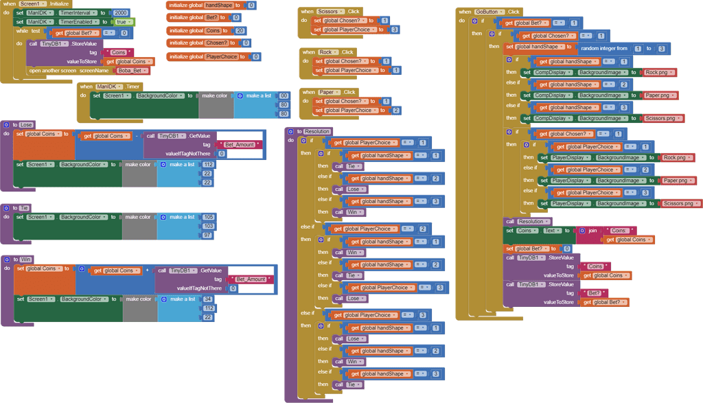 Rock Paper Scissors App with Economy Crashing - MIT App Inventor Help ...