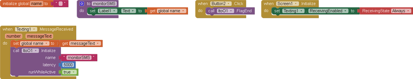 How do I use MIT app inventor's background task extension which helps ...