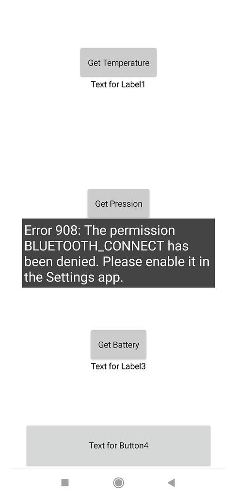I get Bluetooth error 908 but the app still works fine - MIT App Inventor Help - MIT App ...