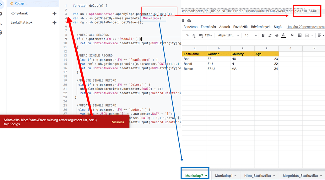 Data read modify Googlesheet Sheet3 - MIT App Inventor Help - MIT App Inventor Community