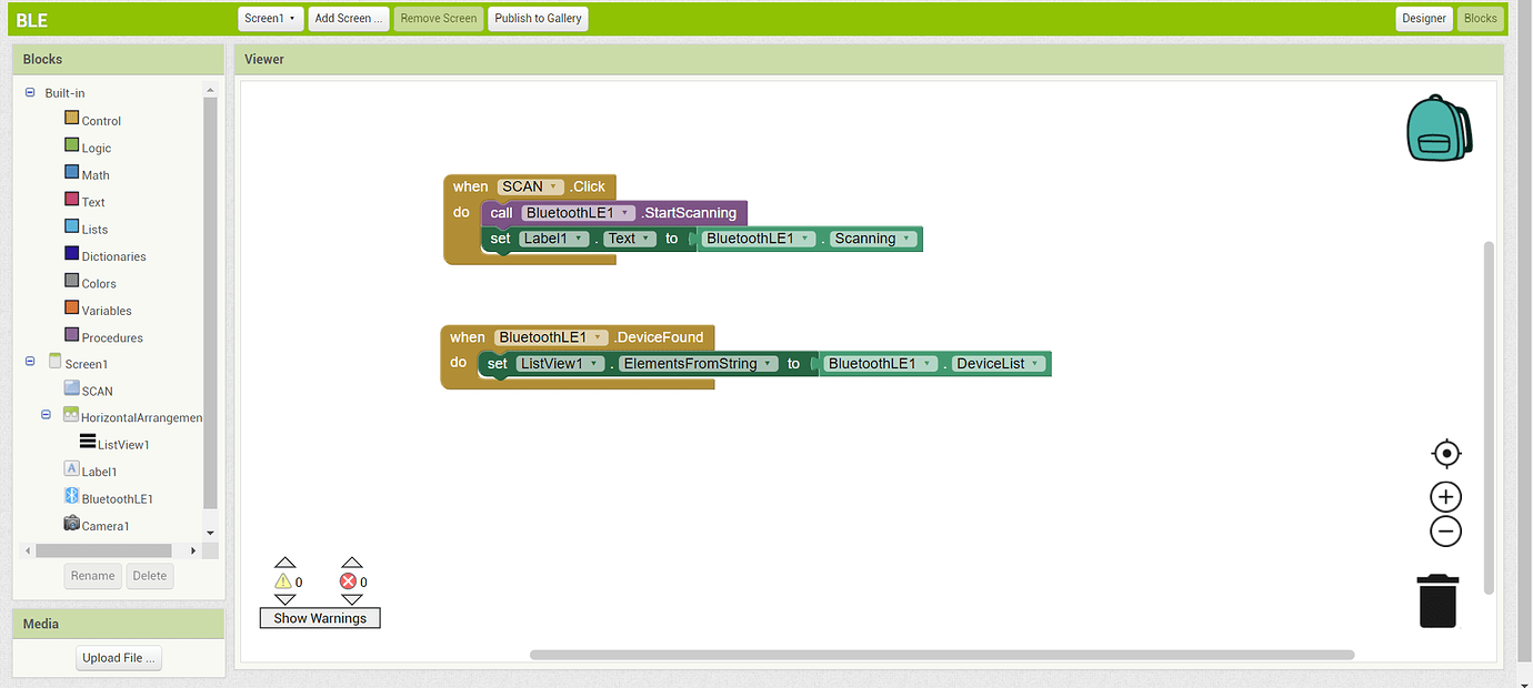 Bluetooth Ble Not Connect Mit App Inventor Help Mit App Inventor