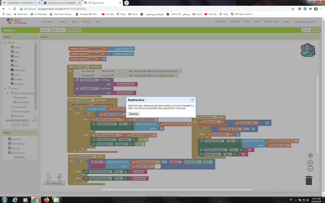 TinyWebDB in local network - Data Storage - MIT App Inventor Community
