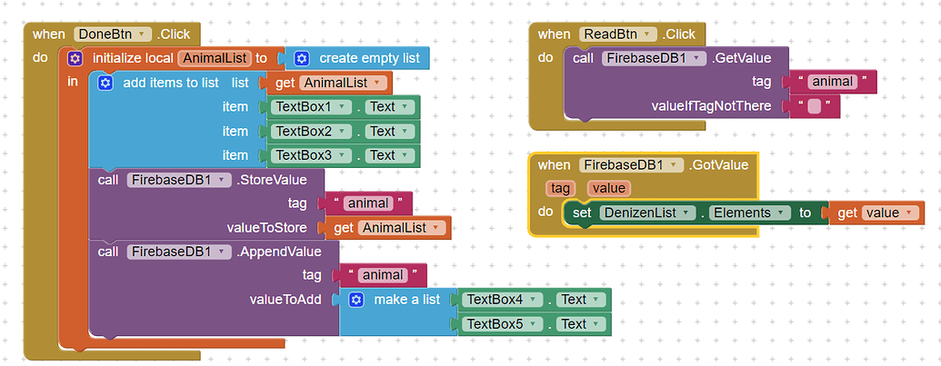 How Do You Make A Seamless Append To A Firebase List Mit App Inventor Help Mit App Inventor 