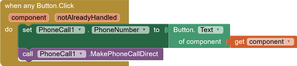 Direct phone call, how add numbers and images - MIT App Inventor Help ...