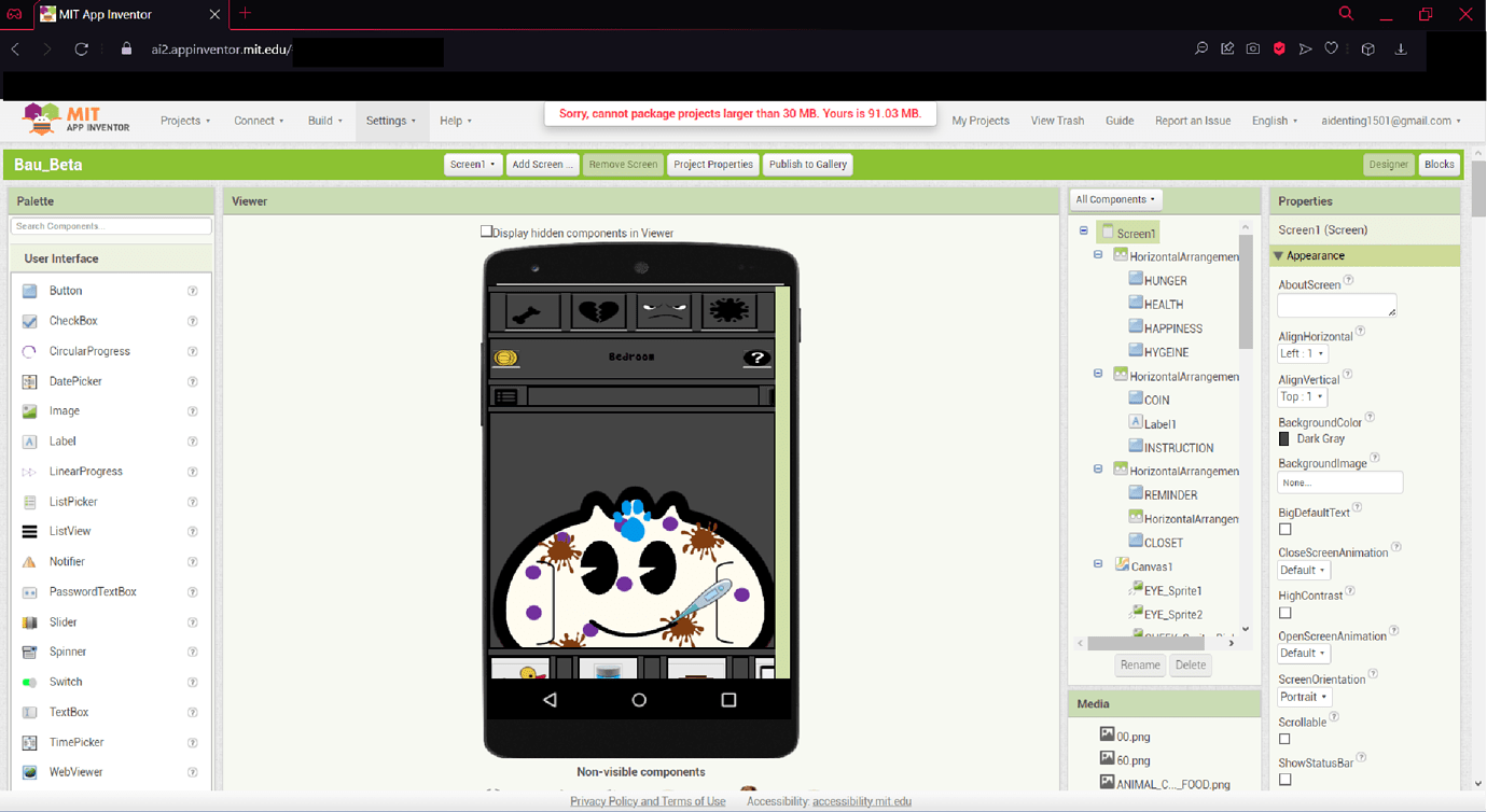 Shrinking package size - MIT App Inventor Help - MIT App Inventor Community