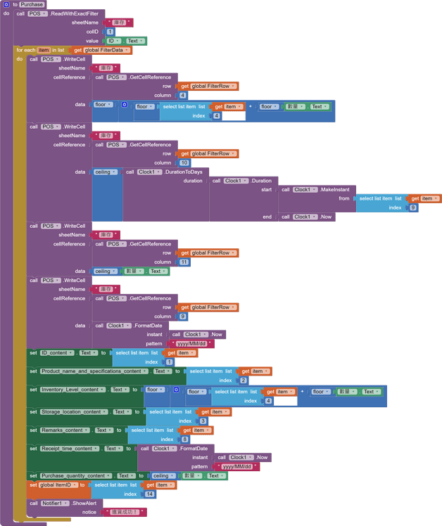 POS by using spreadsheet - MIT App Inventor Help - MIT App Inventor ...