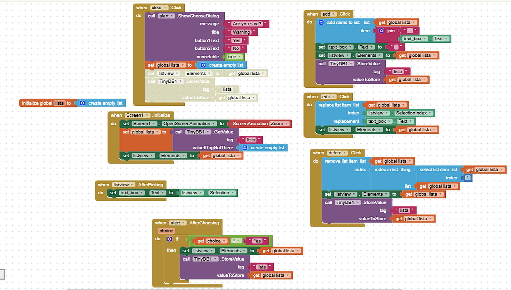 Shopping List Index Too Large List Index Smaller Than 1 Mit App Inventor Help Mit App