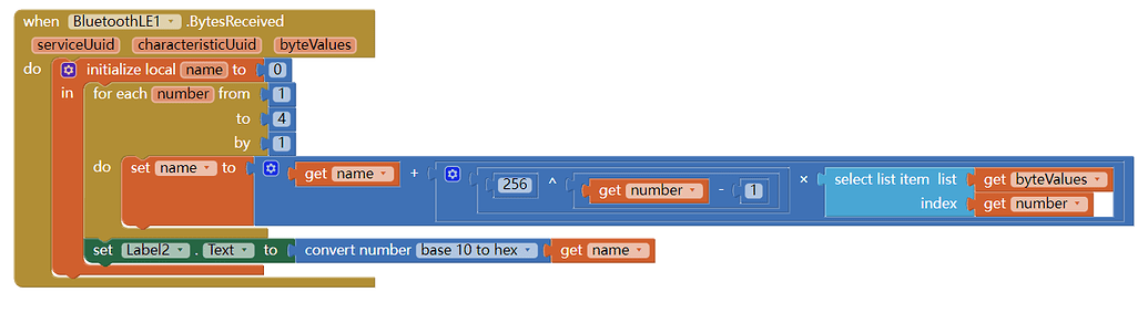 How to convert floating-point numbers received from BLE? - MIT App Inventor Help - MIT App ...
