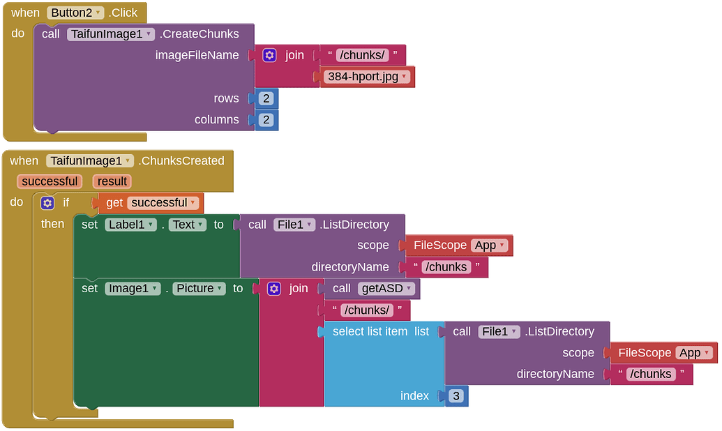 Creating chunks using Taifun image extension with assets - MIT App Inventor Help - MIT App ...