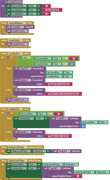 TinyDB problems with saving two variables - MIT App Inventor Help - MIT App Inventor Community