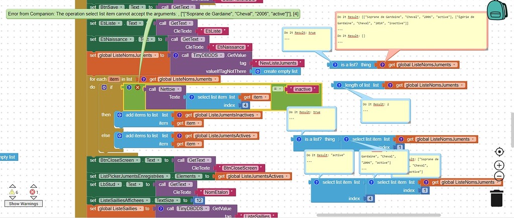 Real weird problem with getting a list of lists from TinyDB - MIT App Inventor Help - MIT App ...