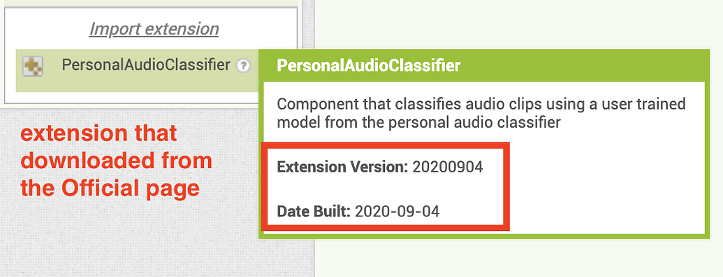 How To Trigger Classification In Personal Audio Classifier Extension Mit App Inventor Help