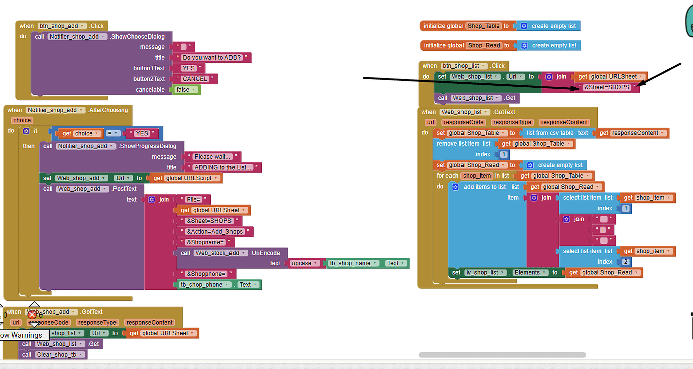 how-do-you-display-items-on-listview-from-googlesheet-sheet2-mit-app