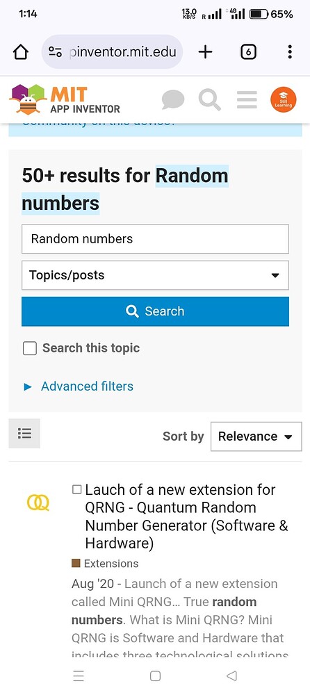 How do you make a lunchtime random number generator app in MIT App ...