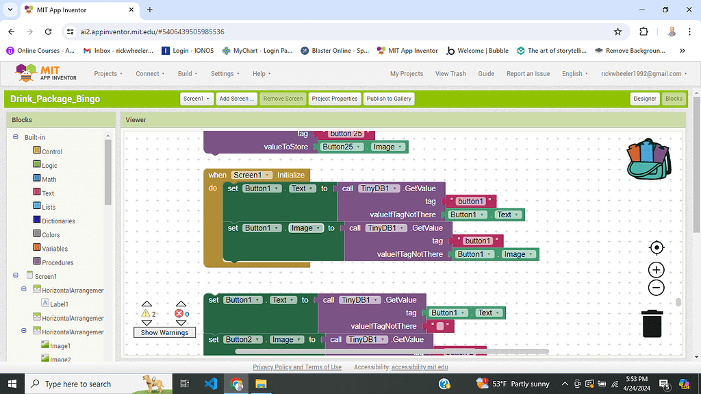 Help with image after being saved to tinydb coming up with the file name and not the image - MIT ...