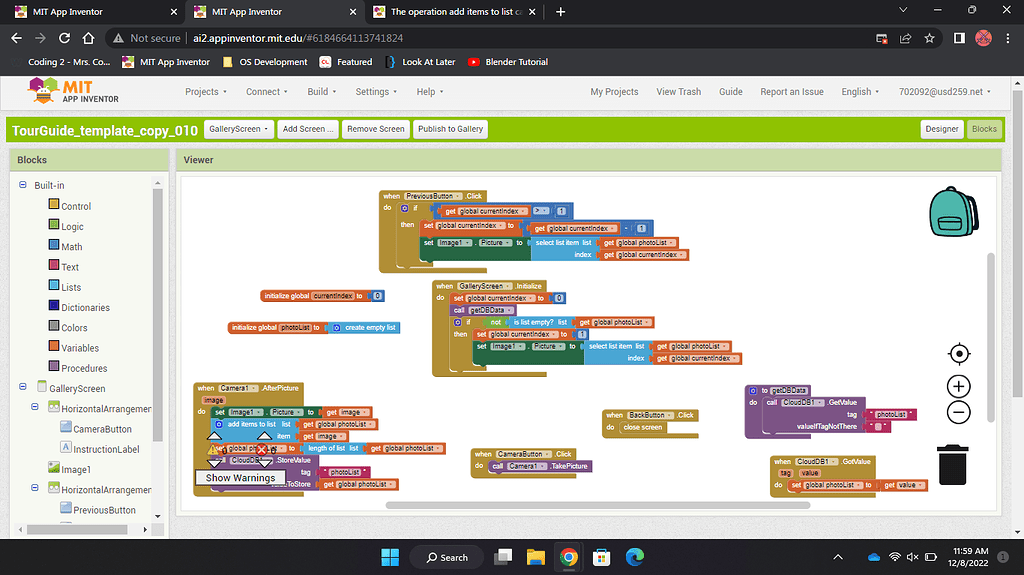 What Is This Error? Need Help ASAP - MIT App Inventor Help - MIT App ...