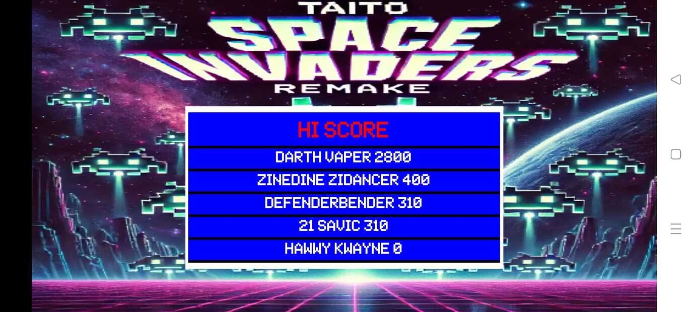 [Free aia ] Taito_Space_Invaders_Remake - App Showcase - MIT App ...