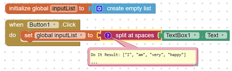 How do I make an app that seperate specific words from the input text ...