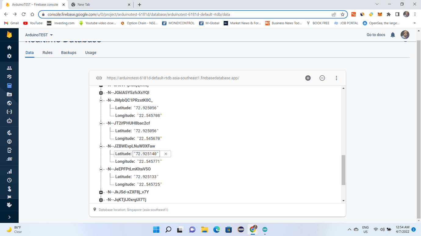 FireBase: Get Latitude and Longitude, different bucket id, how? - #8 by Fenil_Ghoghari - MIT App ...