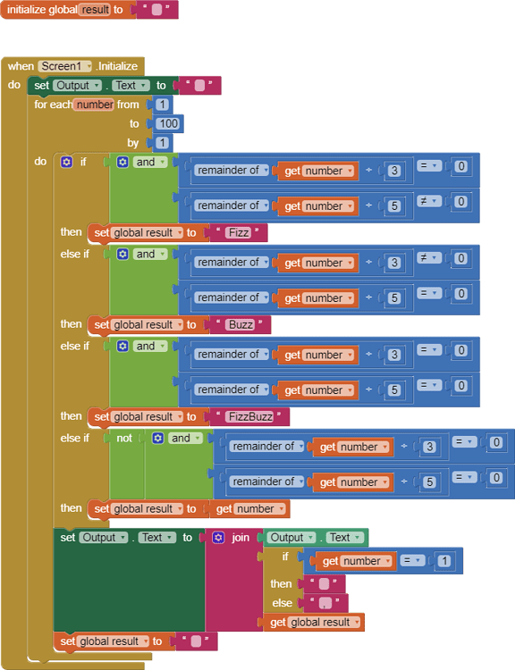 Fun with Fizz Buzz! - General Discussion - MIT App Inventor Community