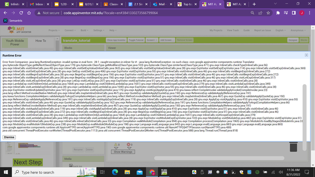 New Translator tutorial - Bugs and Other Issues - MIT App Inventor ...
