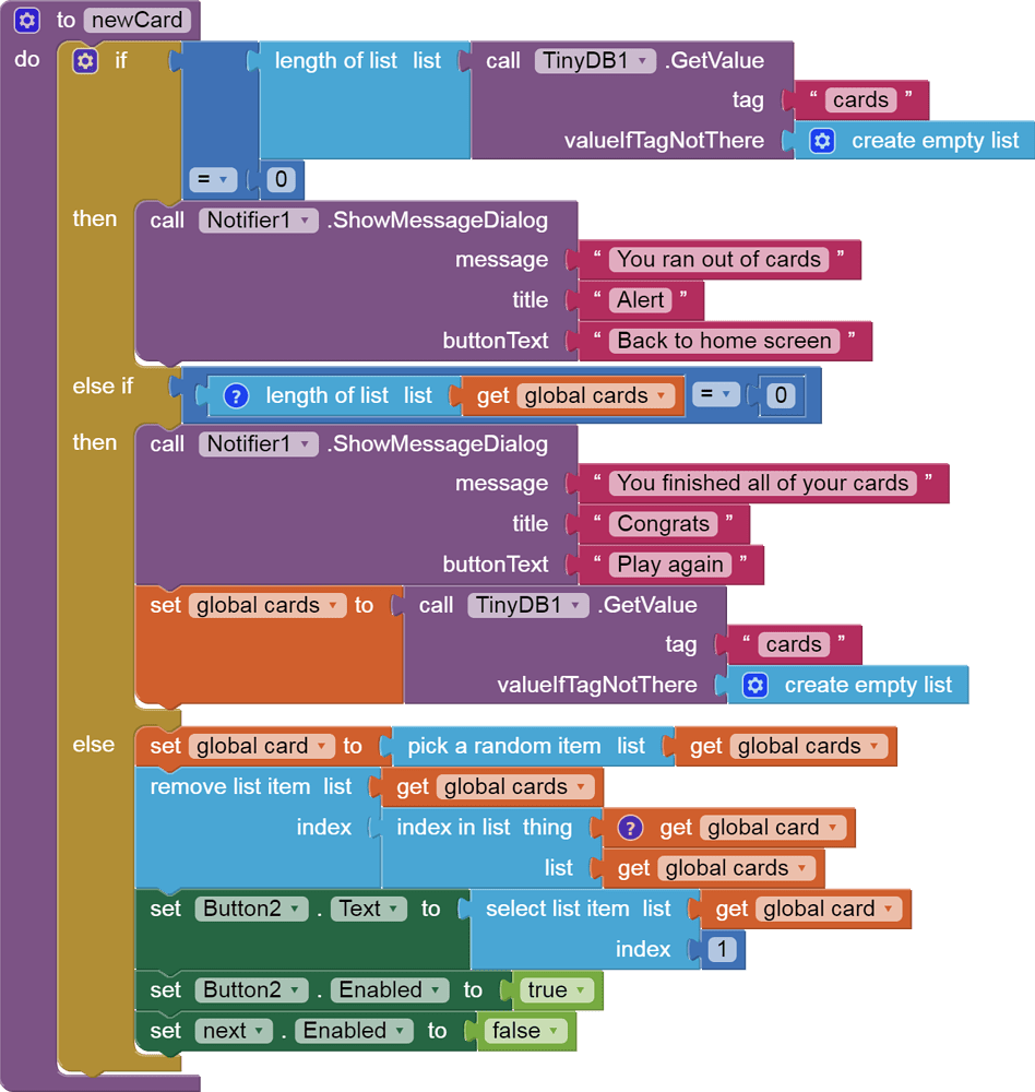 Flash card app not working - MIT App Inventor Help - MIT App Inventor ...