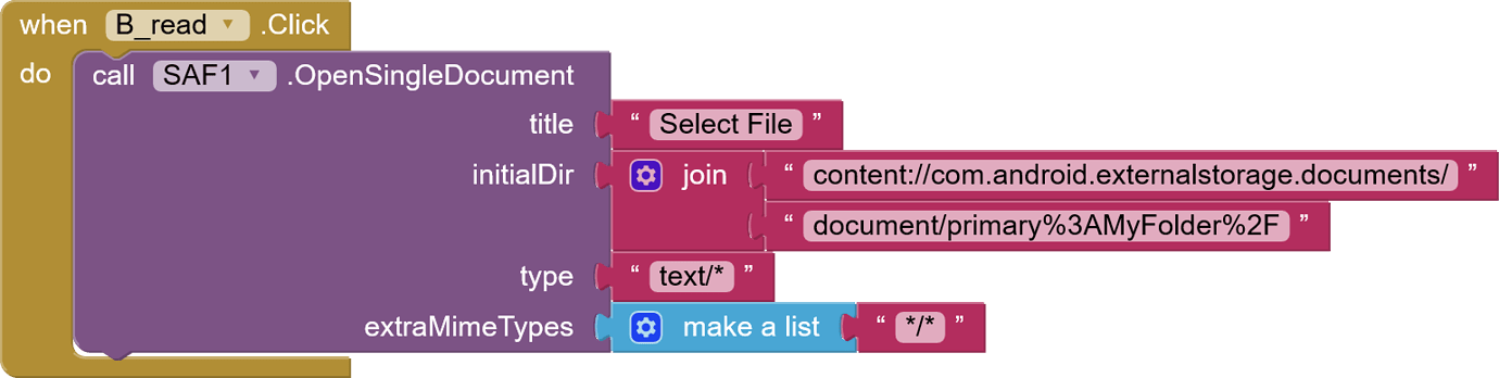 SAF: App Inventor implementation of Storage Access Framework - #275 by patel - Extensions - MIT ...