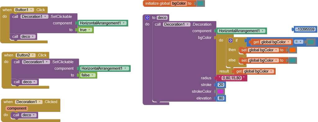 Decoration Extension - Extensions - MIT App Inventor Community