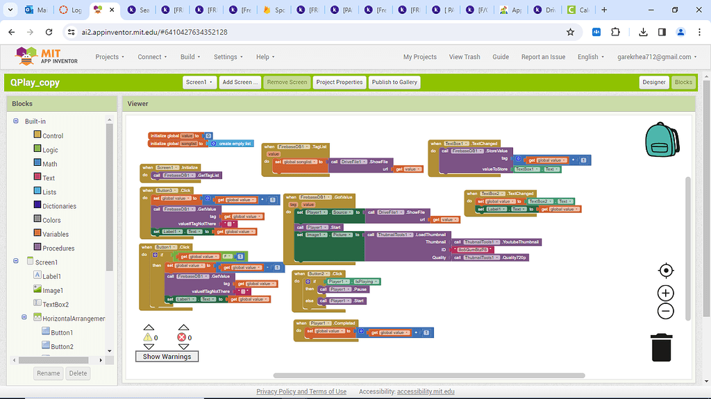 Music streaming app using youtube/drive file - MIT App Inventor Help ...