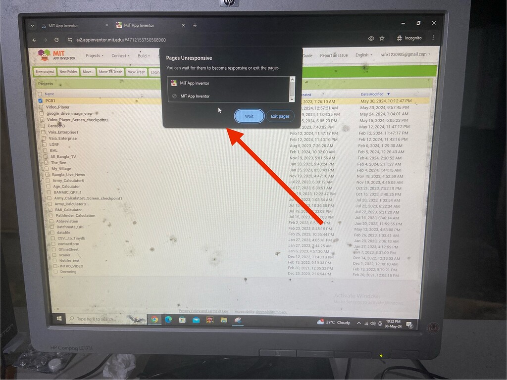 AI2 Project Page becomes unresponsive since the last few days - MIT App ... AI2 Project Page becomes unresponsive since the last few days - MIT App ...